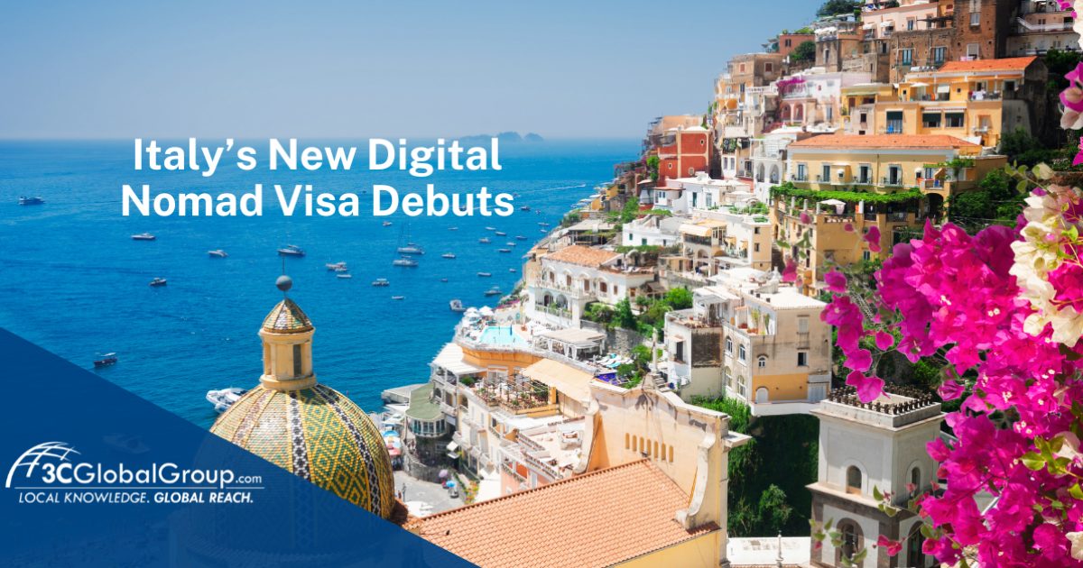 Italy’s New Digital Nomad Visa Debuts | 3C Global Group